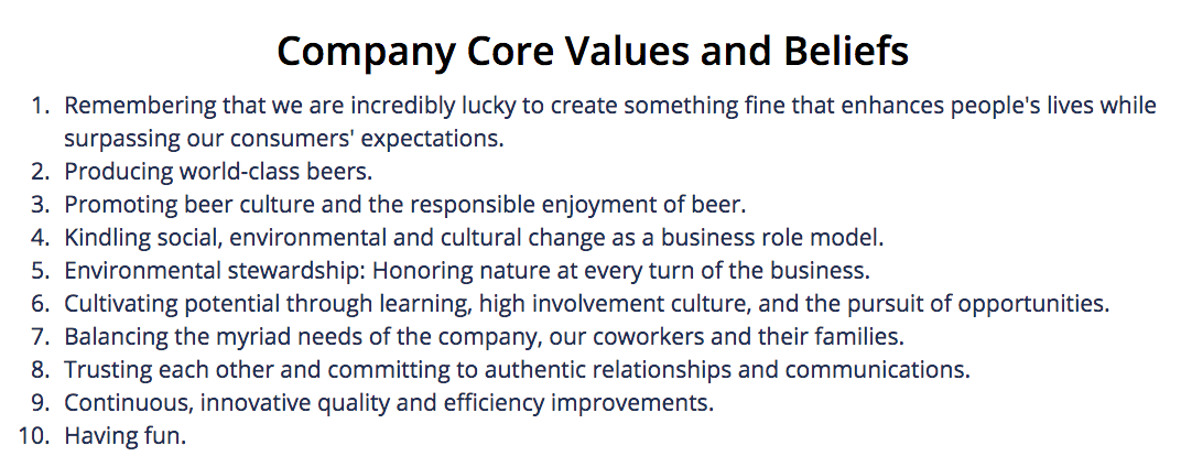 Defining Your Company's Core Values