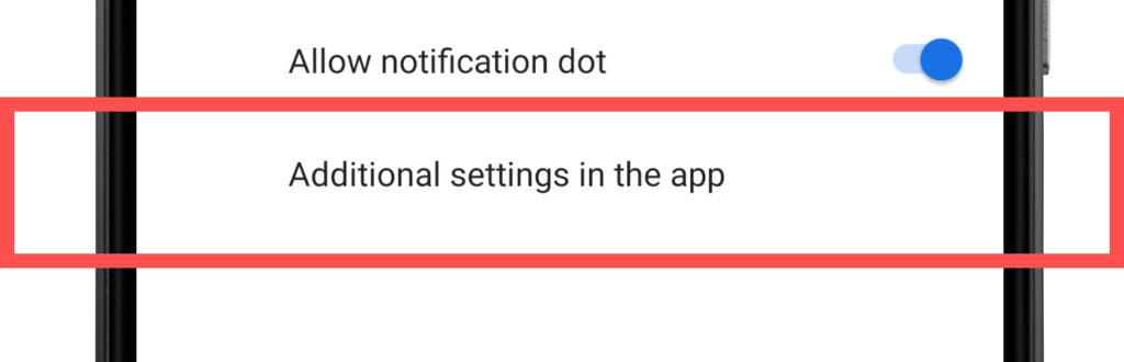Exposing Notification Settings to the Android System