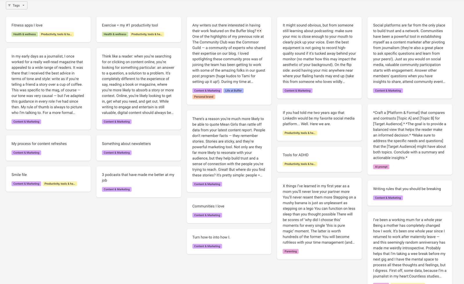 11 Ways the Buffer Team and Community are Using Tags