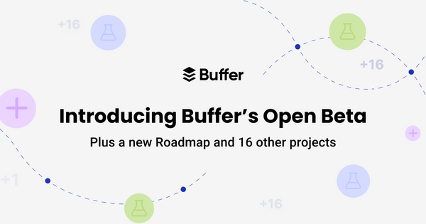 The Results of Buffer’s Build Week: Introducing our Open Beta Program ...