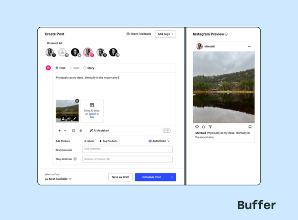 Buffer vs. Later: Social Media Management Tool Comparison