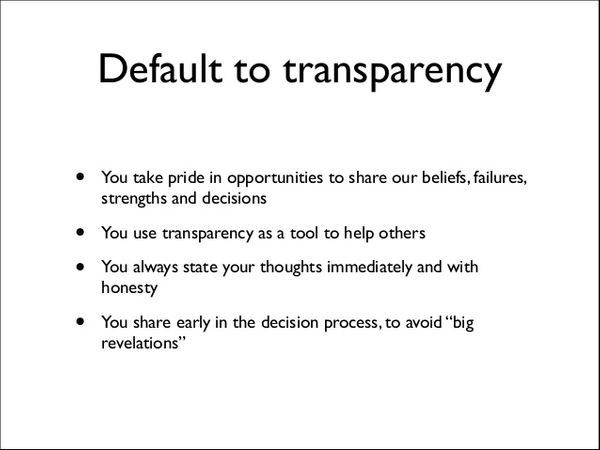 The 4 Benefits Of Transparency Weve Seen At Our Startup