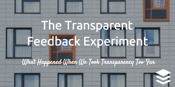 The Transparent Feedback Experiment