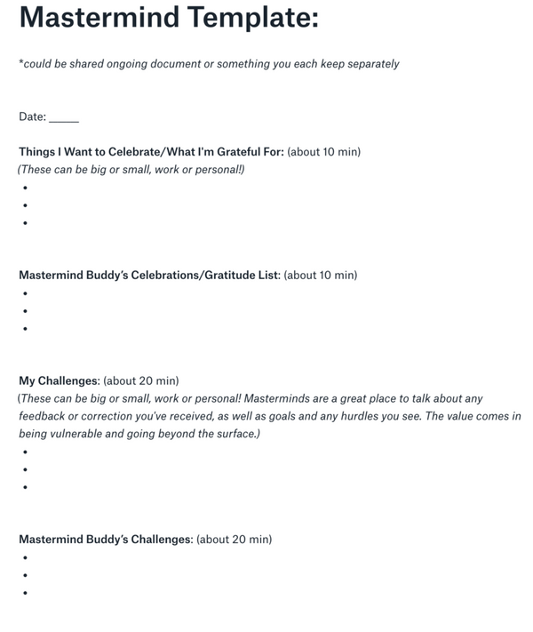 We Launched a Mastermind Partnership Program To Connect Teammates ...
