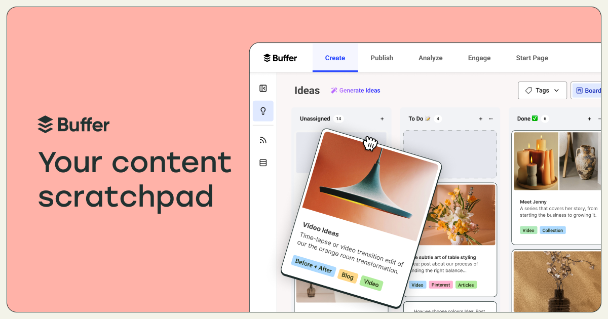 Social Media Content Tools for Effortless Creation | Buffer