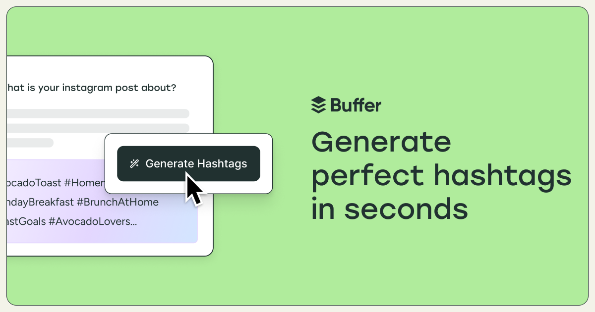 Free Instagram Hashtag Generator by Buffer