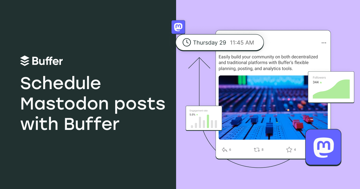 Schedule Your Mastodon Posts with Buffer | Make Your Mark in the Fediverse